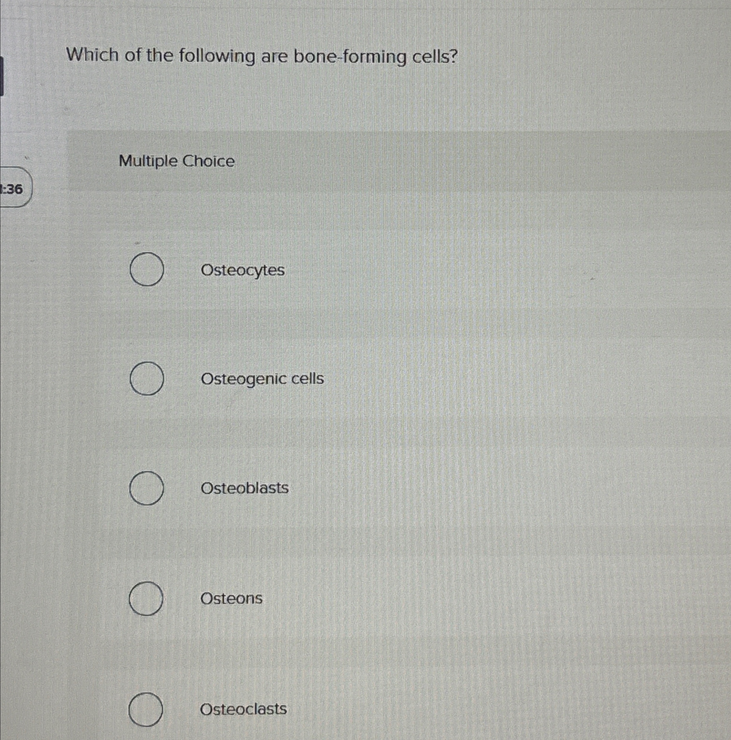 Solved Which of the following are bone-forming | Chegg.com