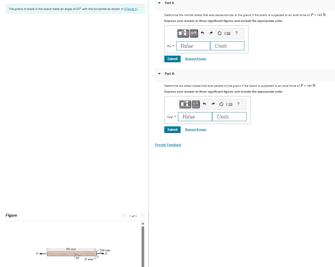 Solved The grains of wood in the board make an angle of | Chegg.com