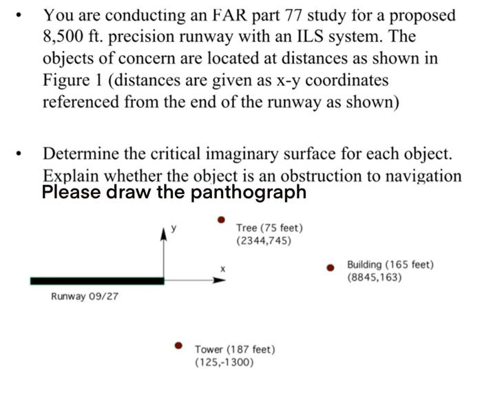 Solved You are conducting an FAR part 77 study for a | Chegg.com