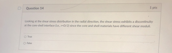 Solved U Shell material Shear modulus = G Length = 2 Core | Chegg.com