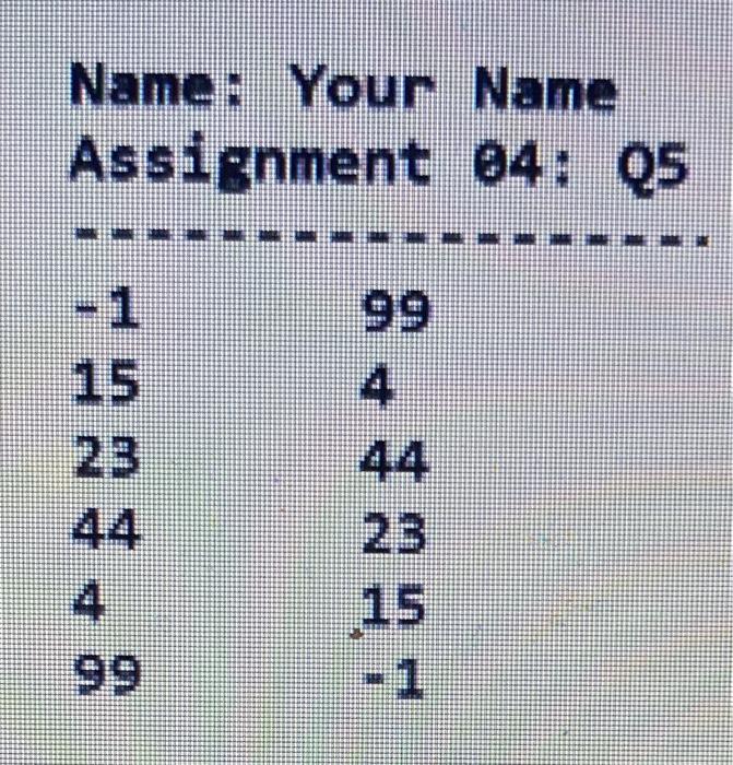 Solved 5 15 Points Create A Folder Assign04 05 Then