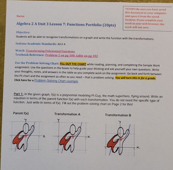 Name: TISTOP!! Be sure you have saved this document | Chegg.com