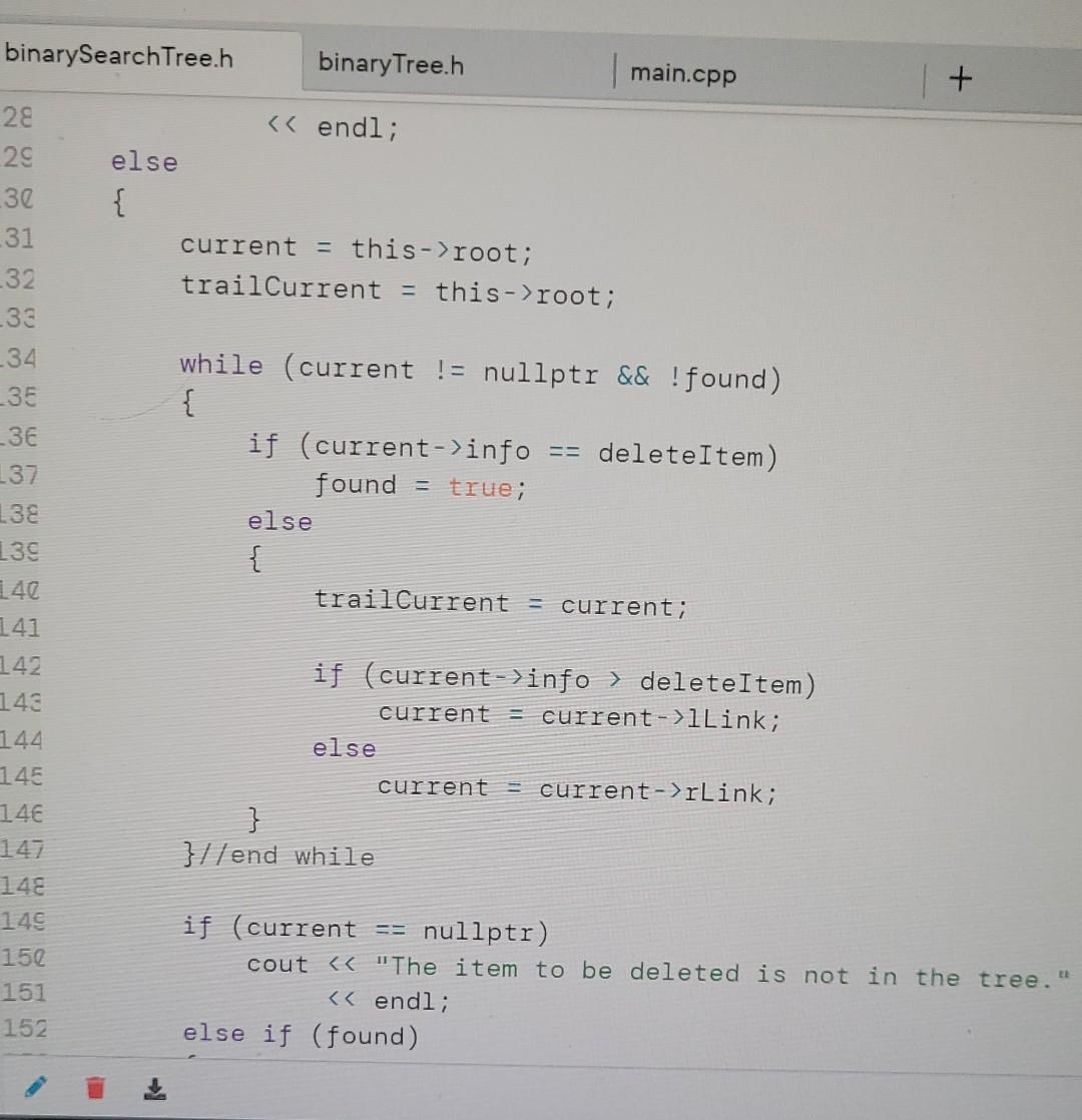 Solved gramming Exercise 19-4 binarySearch Tree.h binary | Chegg.com