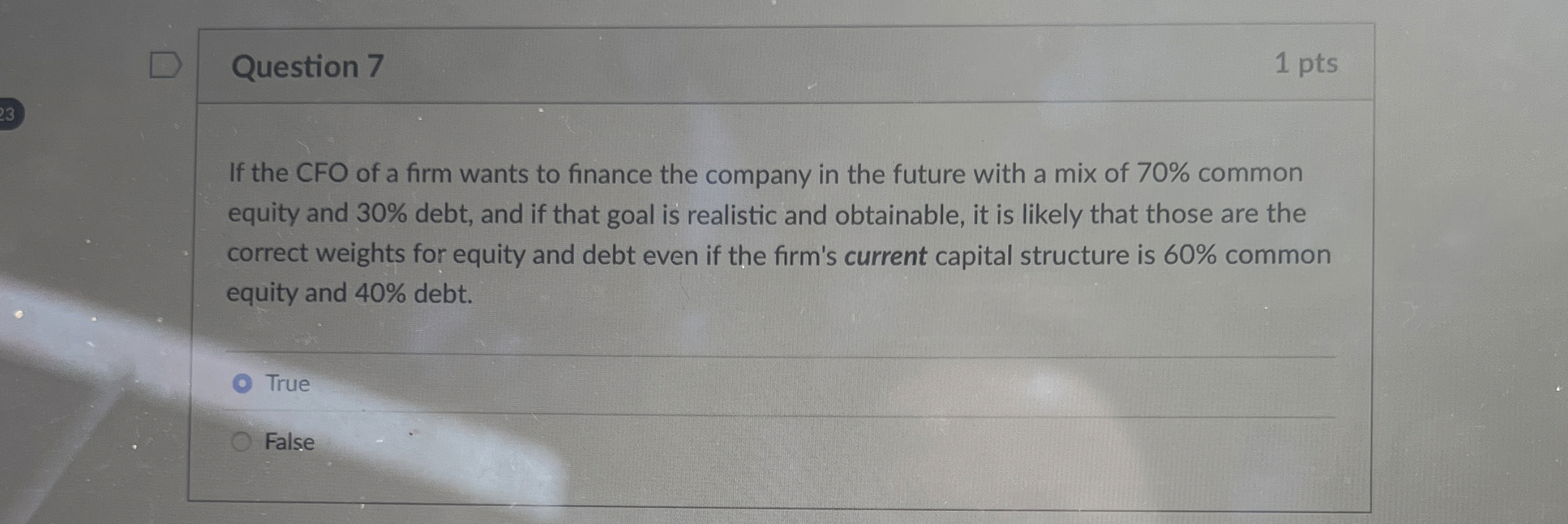 Solved Question 71 ﻿ptsIf the CFO of a firm wants to finance | Chegg.com