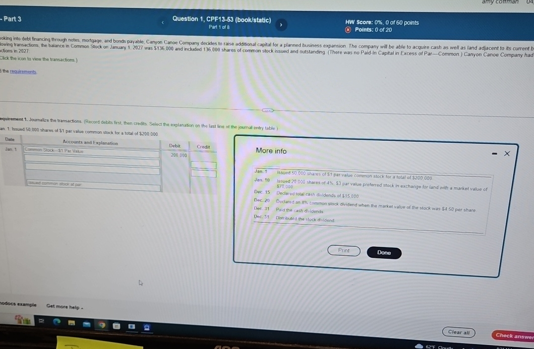 Solved Part 3Question 1, ﻿CPF13-53 (book/static)Part 1 ﻿of | Chegg.com