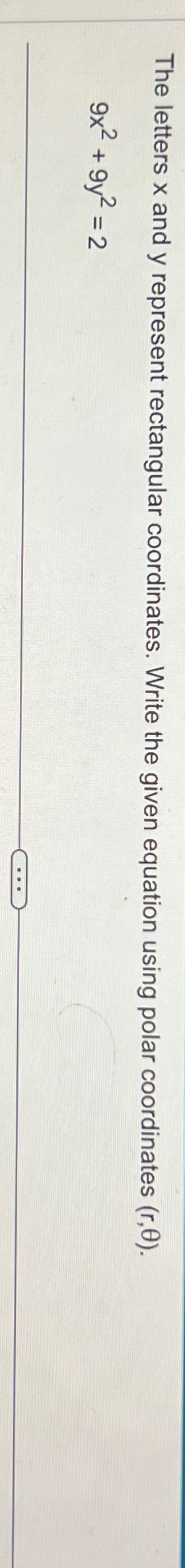 Solved The letters x ﻿and y ﻿represent rectangular | Chegg.com