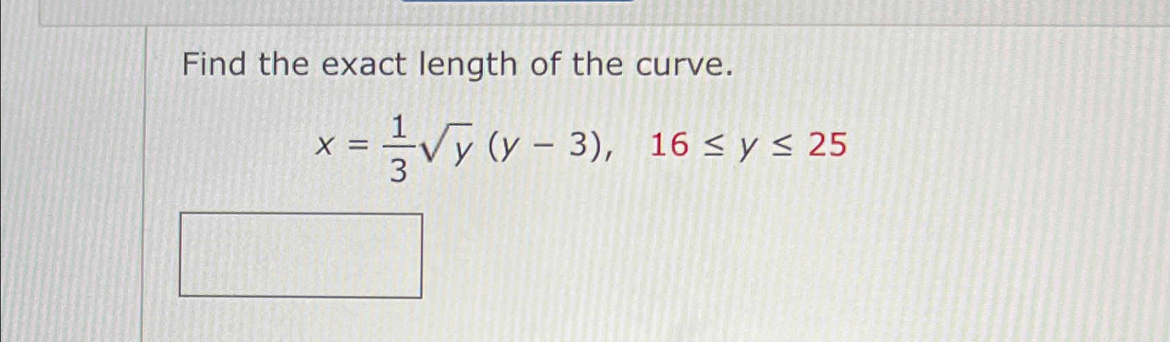 Solved Find the exact length of the | Chegg.com