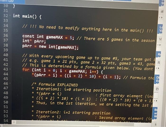 Solved Please answer in c++, use the same frozen code thats | Chegg.com
