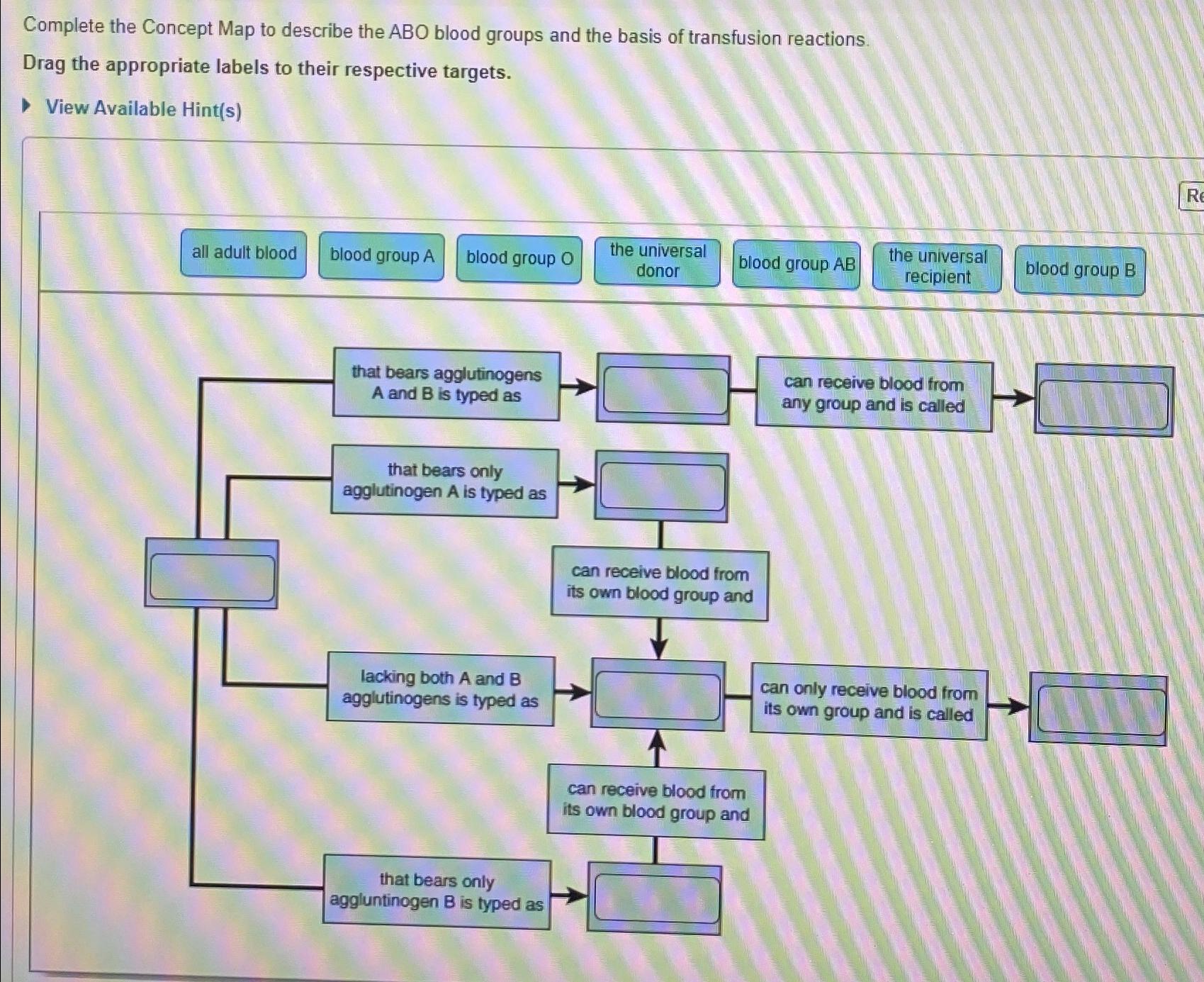 Solved Complete the Concept Map to describe the ABO blood | Chegg.com