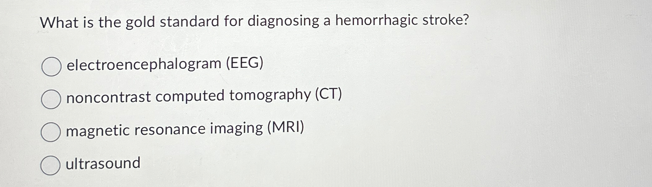 Solved What is the gold standard for diagnosing a | Chegg.com
