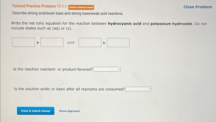 Solved Describe strong acid/weak base and strong base/weak | Chegg.com