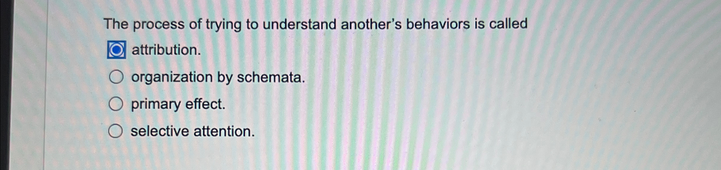 Solved The process of trying to understand another's | Chegg.com