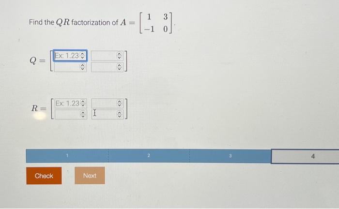 Solved Find the \\( Q R \\) factorization of \\( | Chegg.com