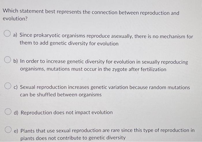 Solved In The Sexual Life Cycles Discussed In Lecture Which