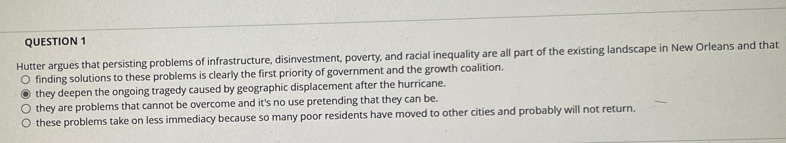 Solved QUESTION 1Hutter argues that persisting problems of | Chegg.com