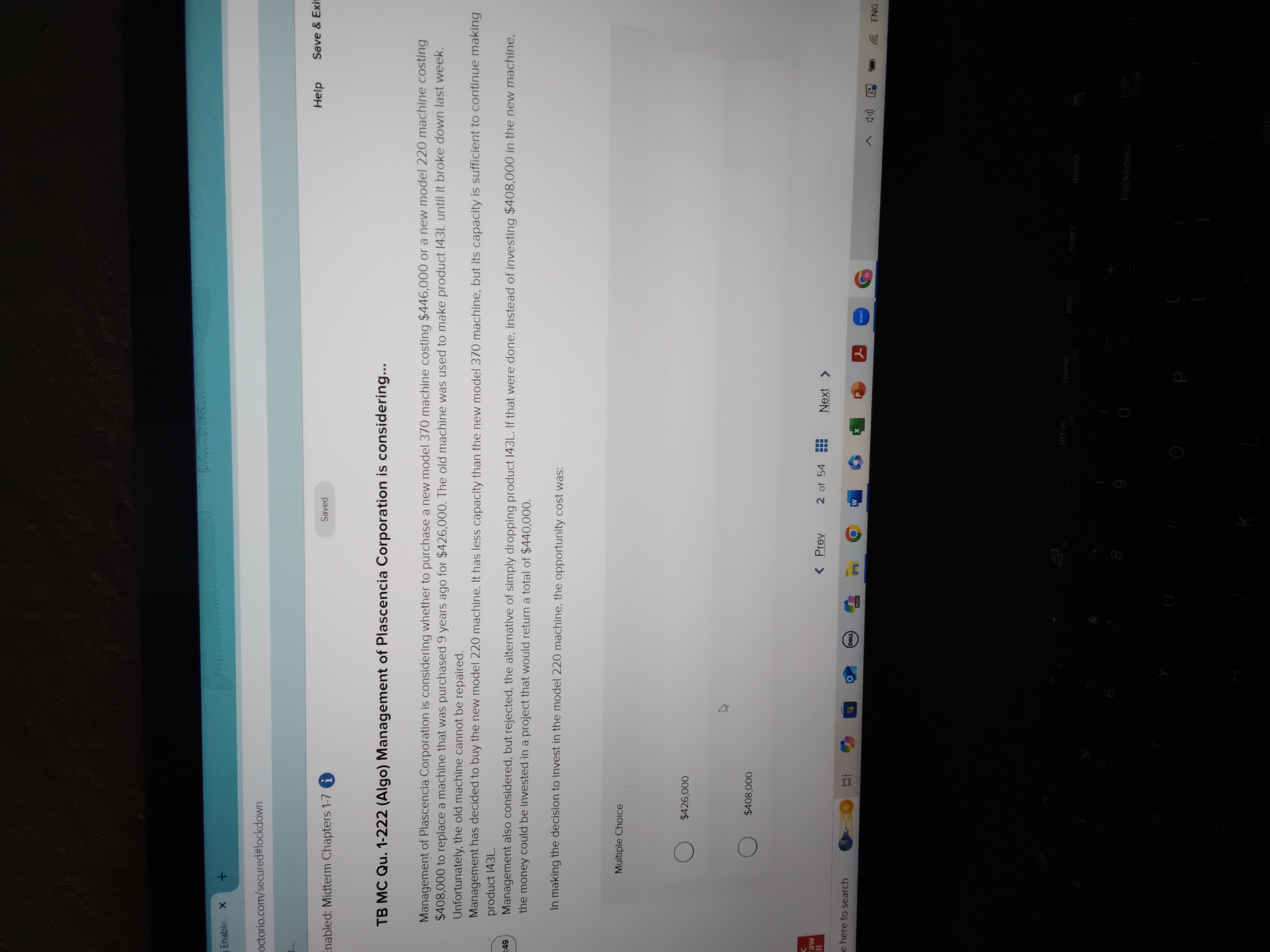 Solved TB MC Qu. 1-222 (Algo) ﻿Management of ﻿Plascencia | Chegg.com