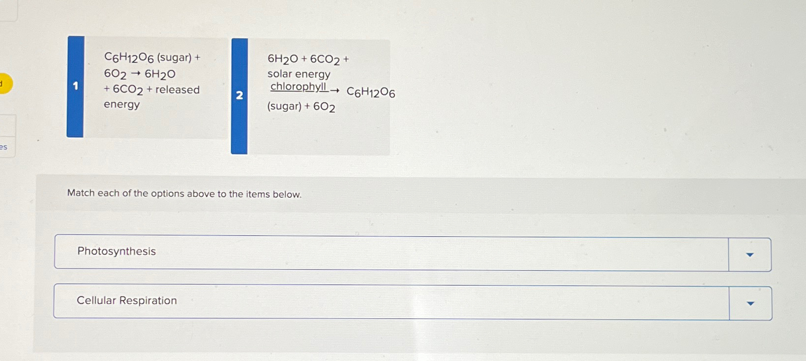 Solved C6H12O6 (sugar) +6O2→6H2O+6CO2+ ﻿released | Chegg.com