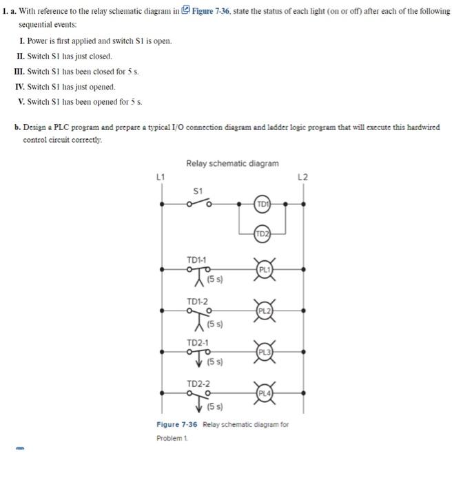 Solved a. With reference to the relay schematic diagram in | Chegg.com