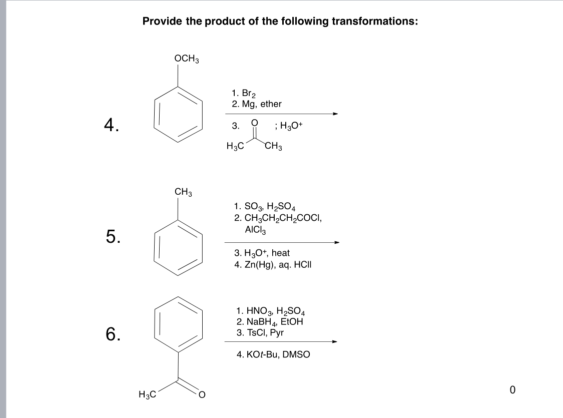 Provide the product of the following | Chegg.com