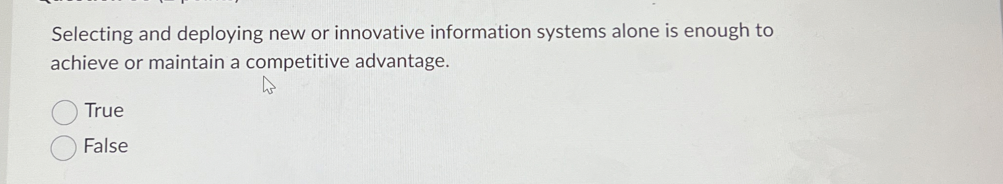 Solved Selecting and deploying new or innovative information | Chegg.com