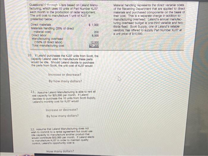 Solved Questions 6 through 9 are based on Donnelly | Chegg.com