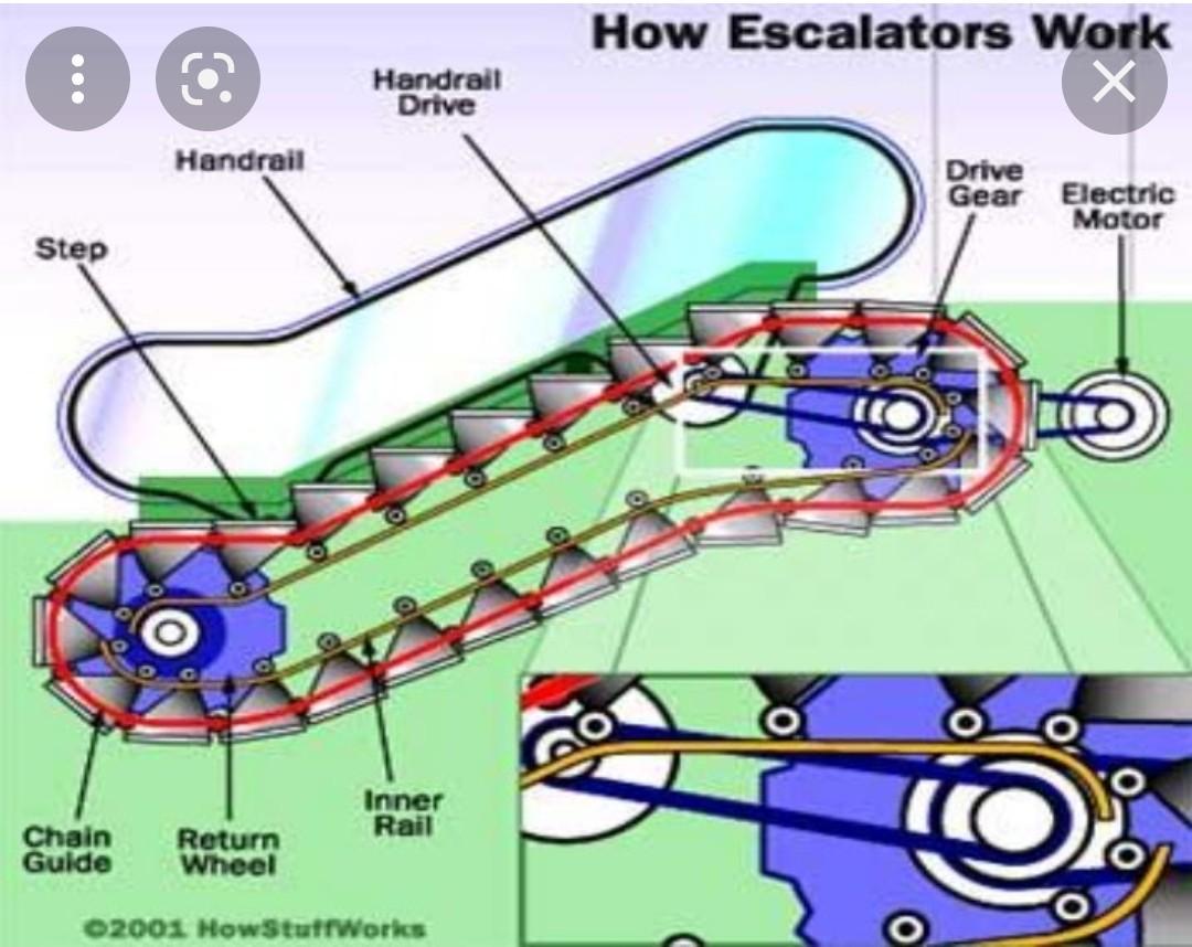 Solved I have a project about the escalator (like the one in | Chegg.com