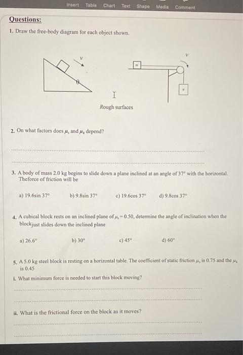 Solved Insert Table Chart Text Shape Media Comment | Chegg.com