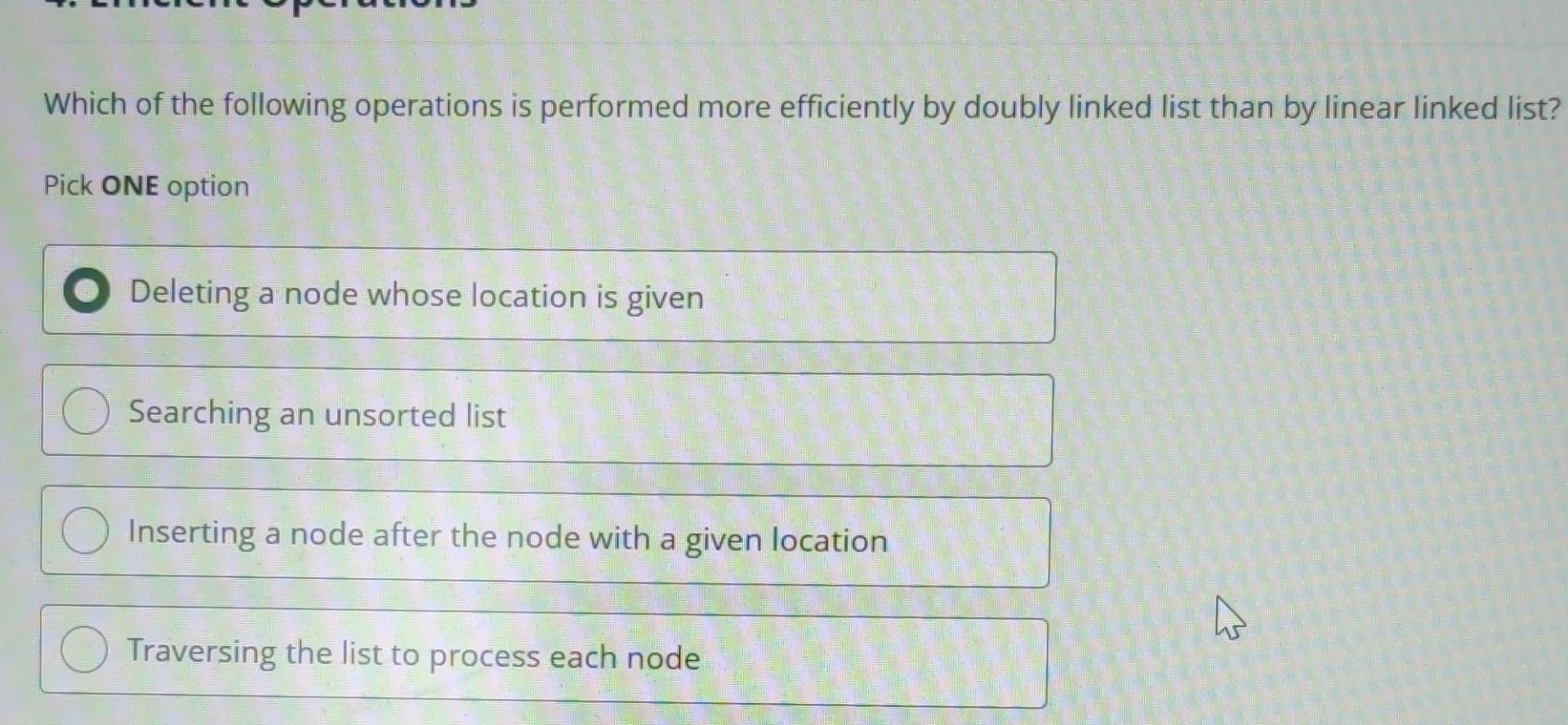 Solved Which of the following operations is performed more | Chegg.com