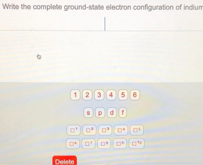 Solved Write the complete ground-state electron | Chegg.com