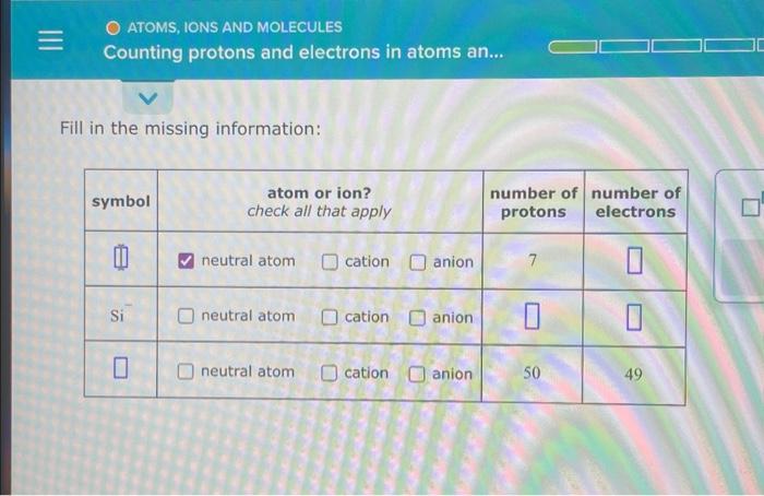 Solved Fill in the missing information: | Chegg.com