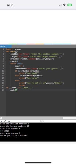 Solved Use the Python IDLE editor to recreate the source | Chegg.com