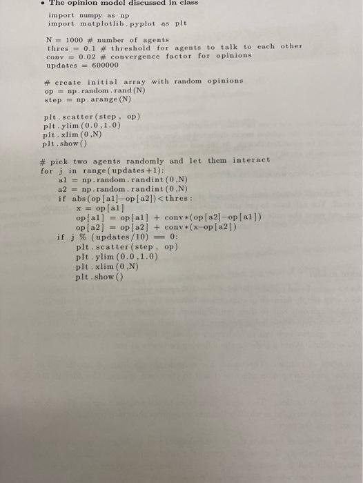 Solved required computer science and physics modelling | Chegg.com