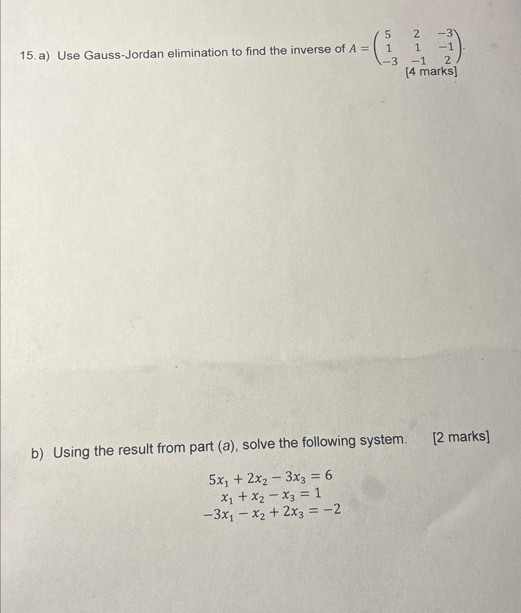 Solved b) ﻿Using the result from part (a), ﻿solve the | Chegg.com