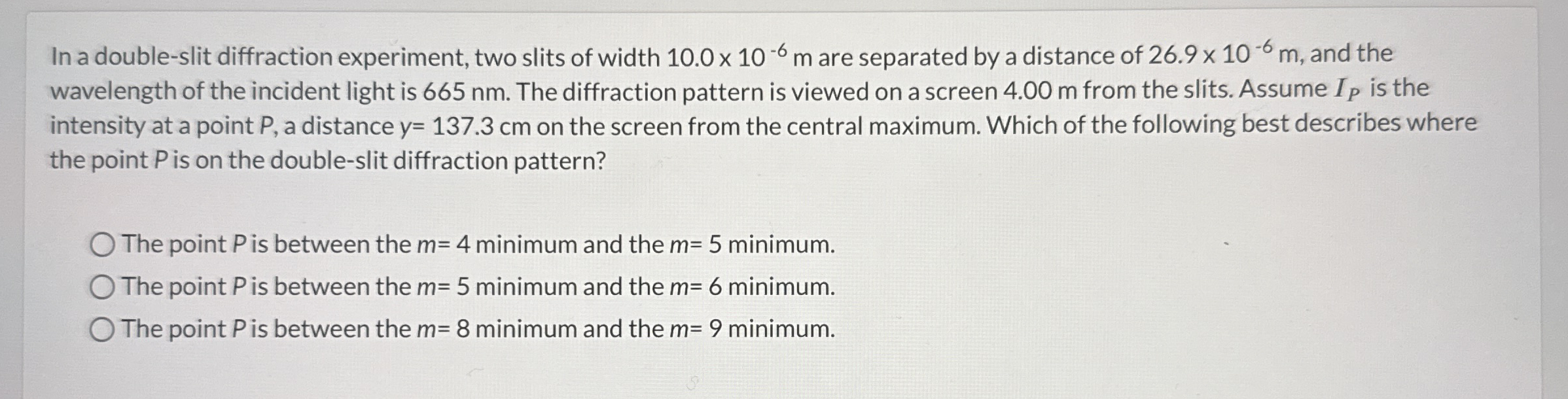 In a double-slit diffraction experiment, two slits of | Chegg.com
