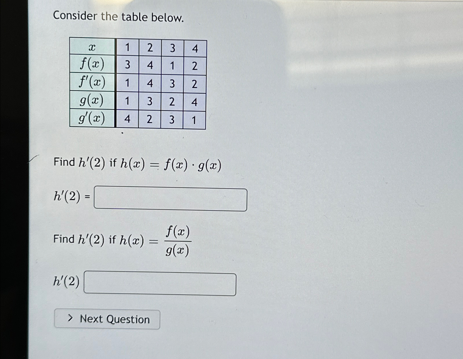 Solved Consider the table | Chegg.com