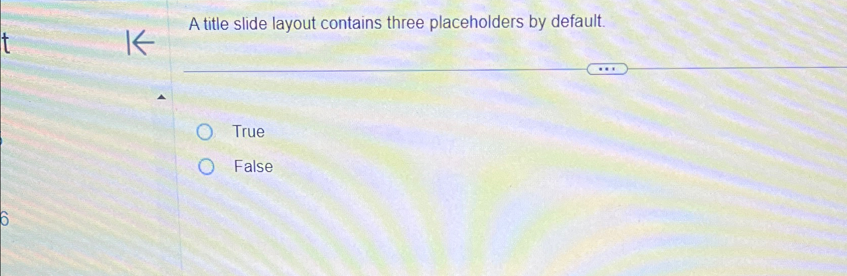Solved A title slide layout contains three placeholders by | Chegg.com