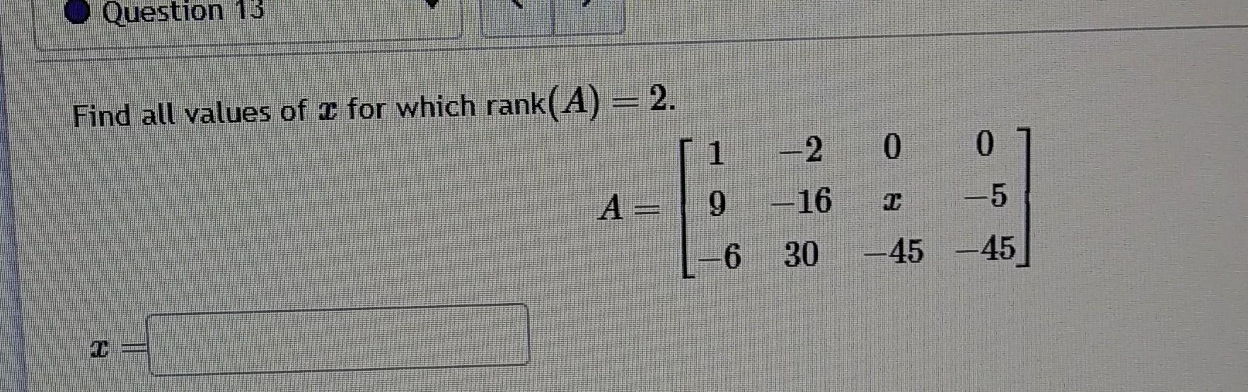 Solved Let A be a 8×6 matrix. Suppose that the rank of A is | Chegg.com