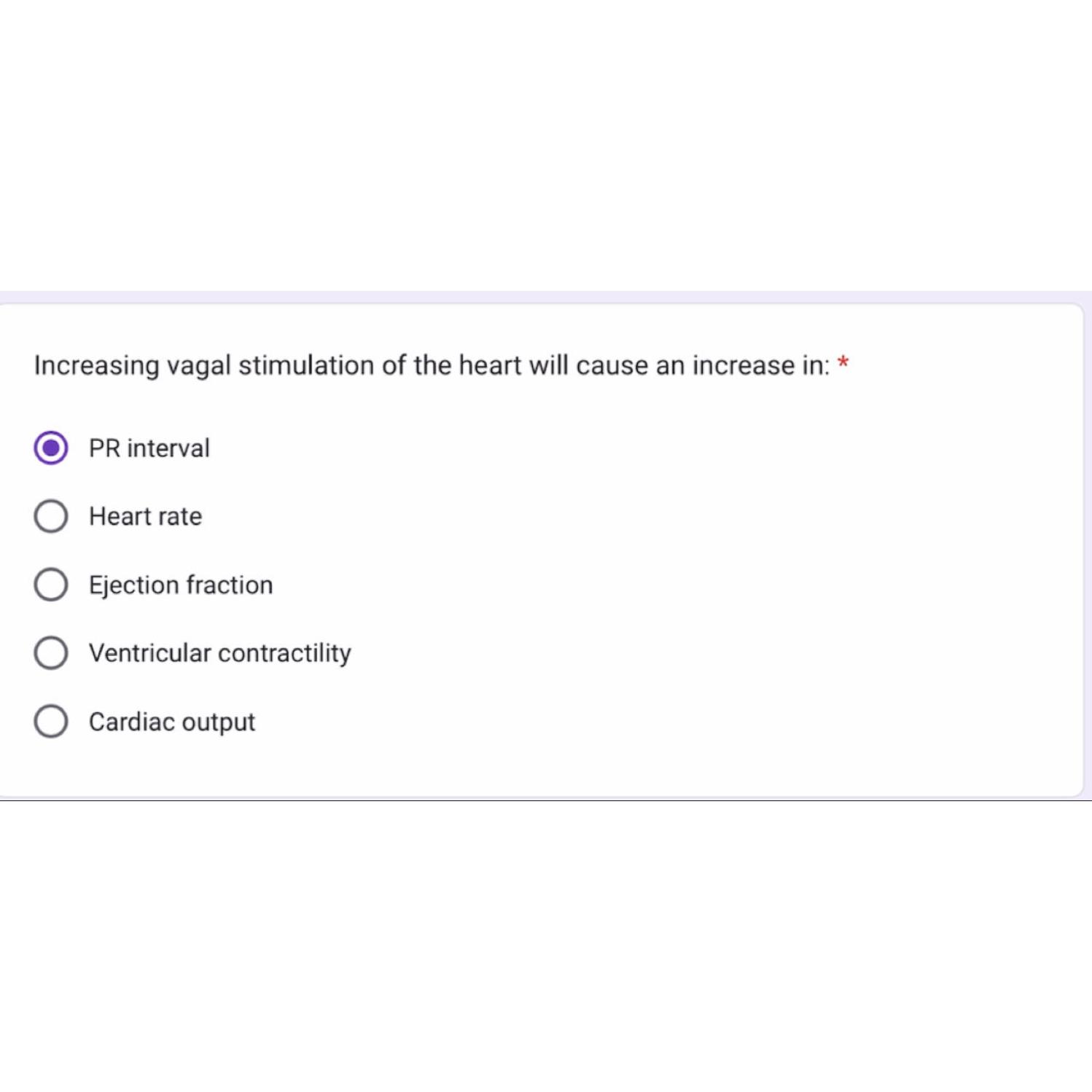 Solved Increasing vagal stimulation of the heart will cause | Chegg.com