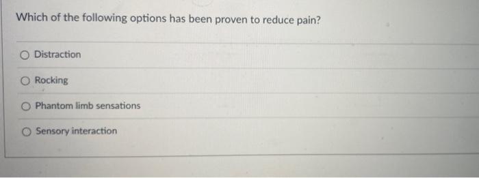 Solved Which of the following options has been proven to | Chegg.com