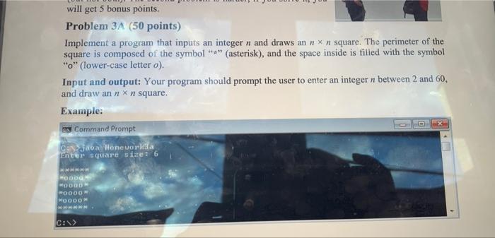 Solved will get 5 bonus points. Problem 3A (50 points) | Chegg.com