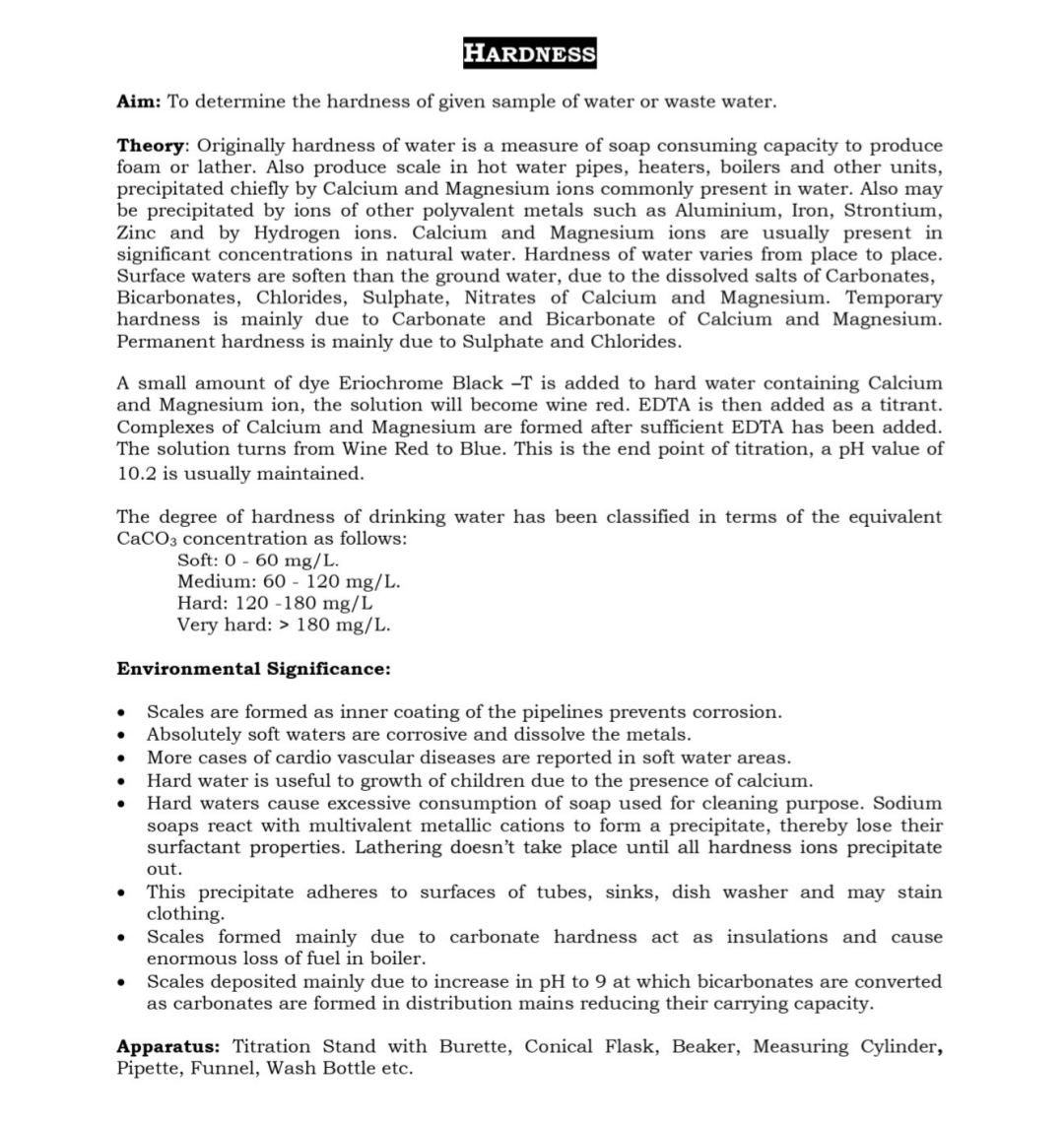 Solved Measurement of Hardness Readings: Sample size: 50 ml, | Chegg.com