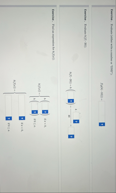 Solved Exercise. Evaluate (either write a number or | Chegg.com