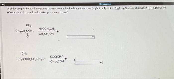 Solved xam) [References In both examples below the reactants | Chegg.com