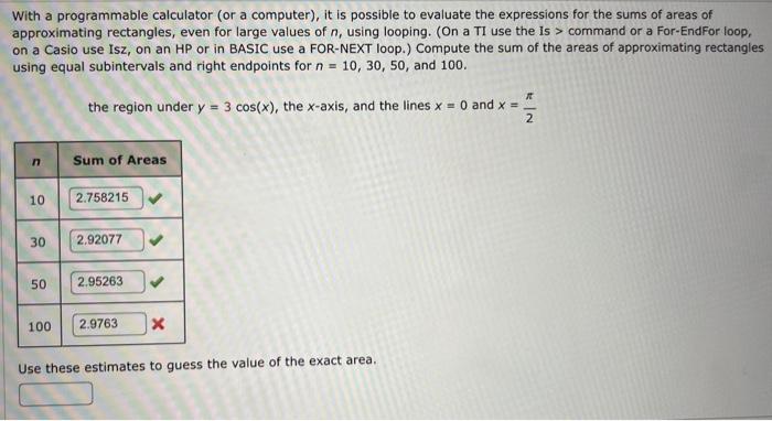 Solved With a programmable calculator (or a computer), it is | Chegg.com