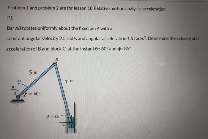 Solved Problem 1 and problem 2 are for lesson 18 Relative | Chegg.com