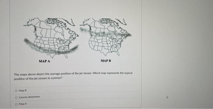 Solved The maps above depict the average position of the jet | Chegg.com