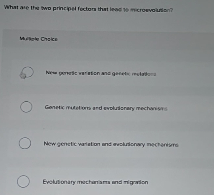 Solved What are the two principal factors that lead to | Chegg.com