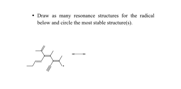 Solved • Draw as many resonance structures for the radical | Chegg.com