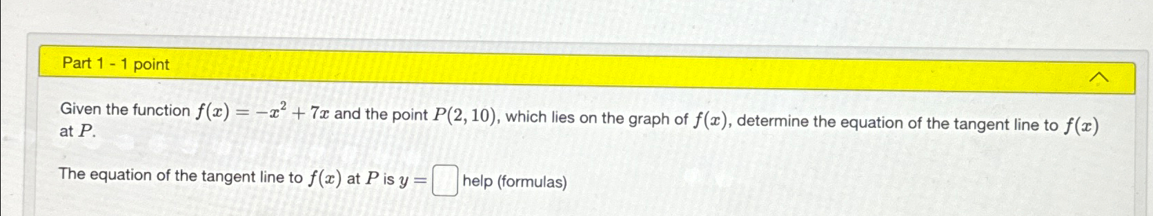 Solved Part 1 - 1 pointGiven the function f(x)=-x2+7x and | Chegg.com Solved Part 1 - 1 pointGiven the function f(x)=-x2+7x and | Chegg.com