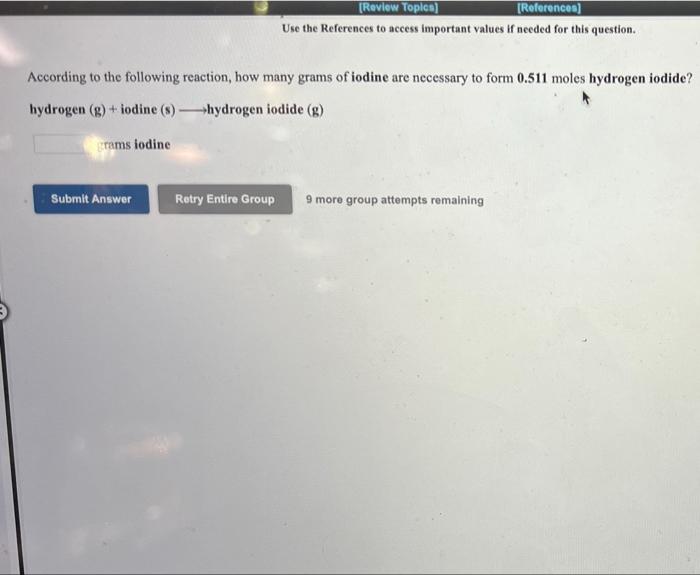 Solved [Review Toples) [References) Use the References to | Chegg.com